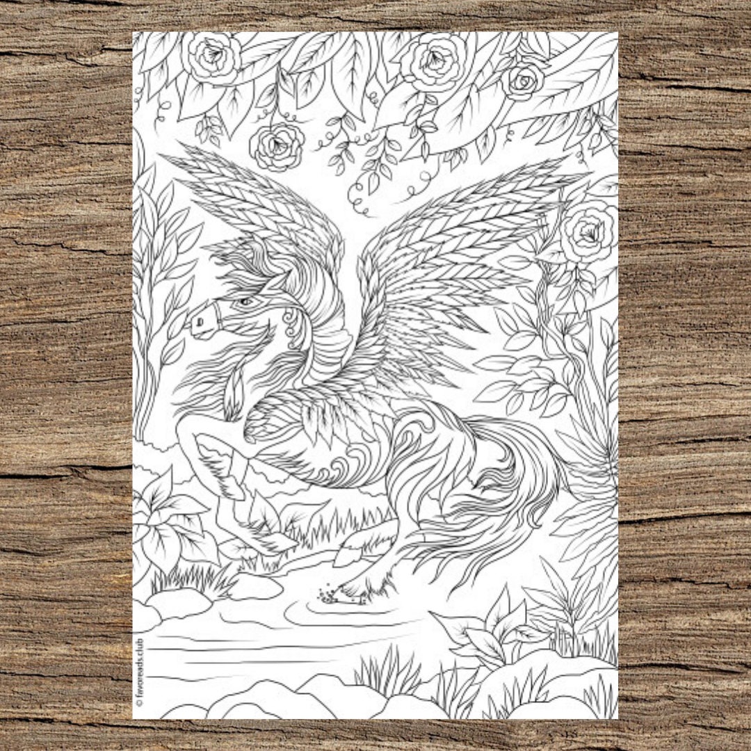 Pegusus Coloring Pages