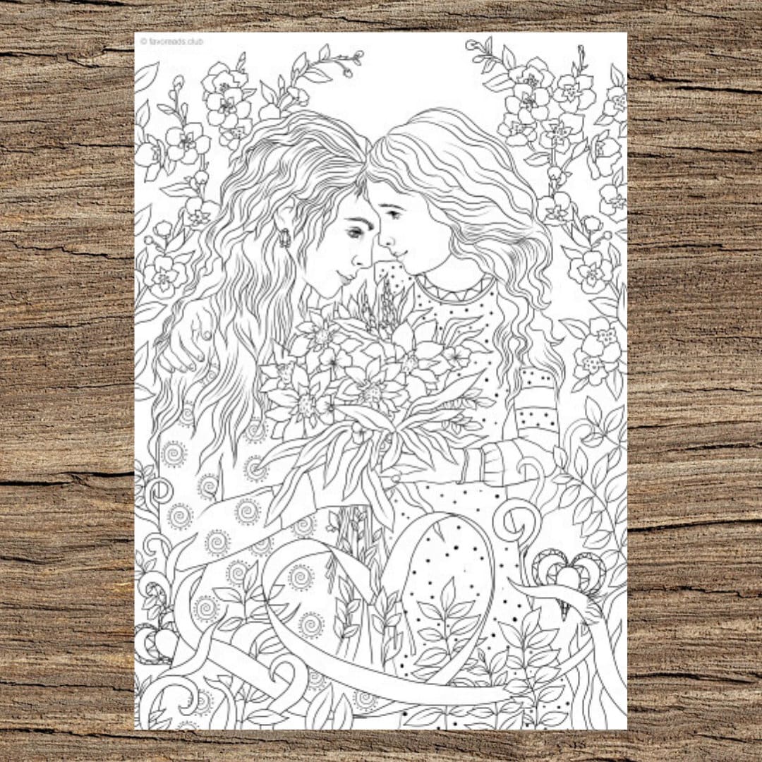 Mother's Love - Printable Adult Coloring Page From Favoreads Coloring ...