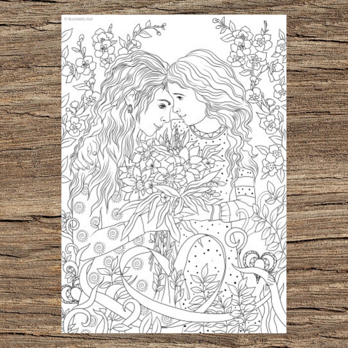 Mother's Love Printable Adult Coloring Page From - Etsy