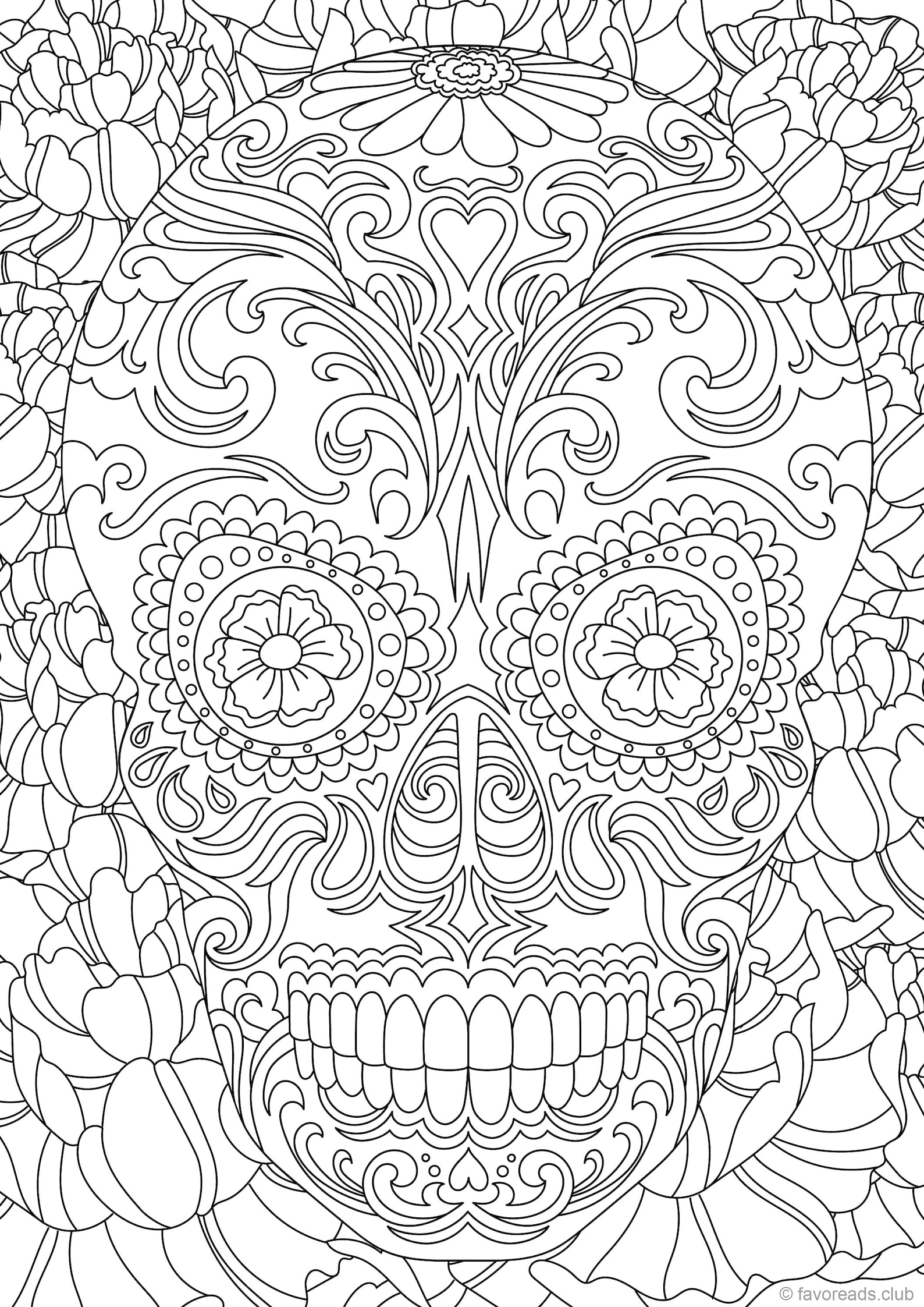 Halloween Bundle 10 Printable Adult Coloring Pages From - Etsy