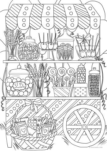Nerd Candy Coloring Pages
