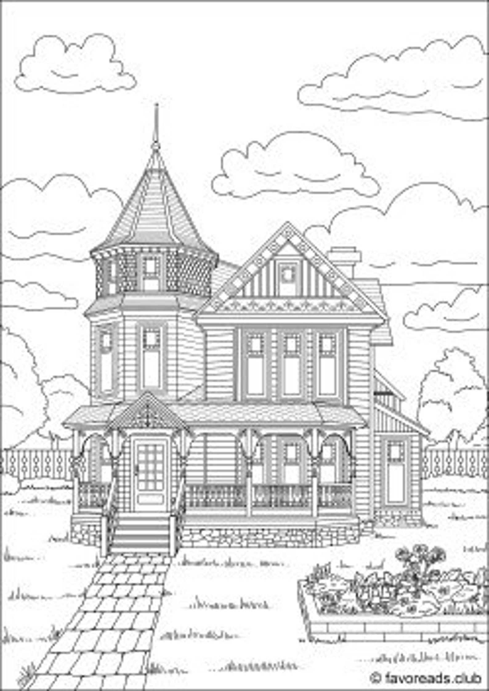 Beautiful Houses Bundle 10 Printable Adult Coloring Pages - Etsy