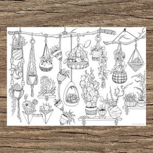Spring Coloring Page - Etsy Canada