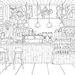 Coffee Shop - Printable Adult Coloring Page From Favoreads (coloring ...