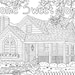 Beautiful Houses Bundle 10 Printable Adult Coloring Pages From ...