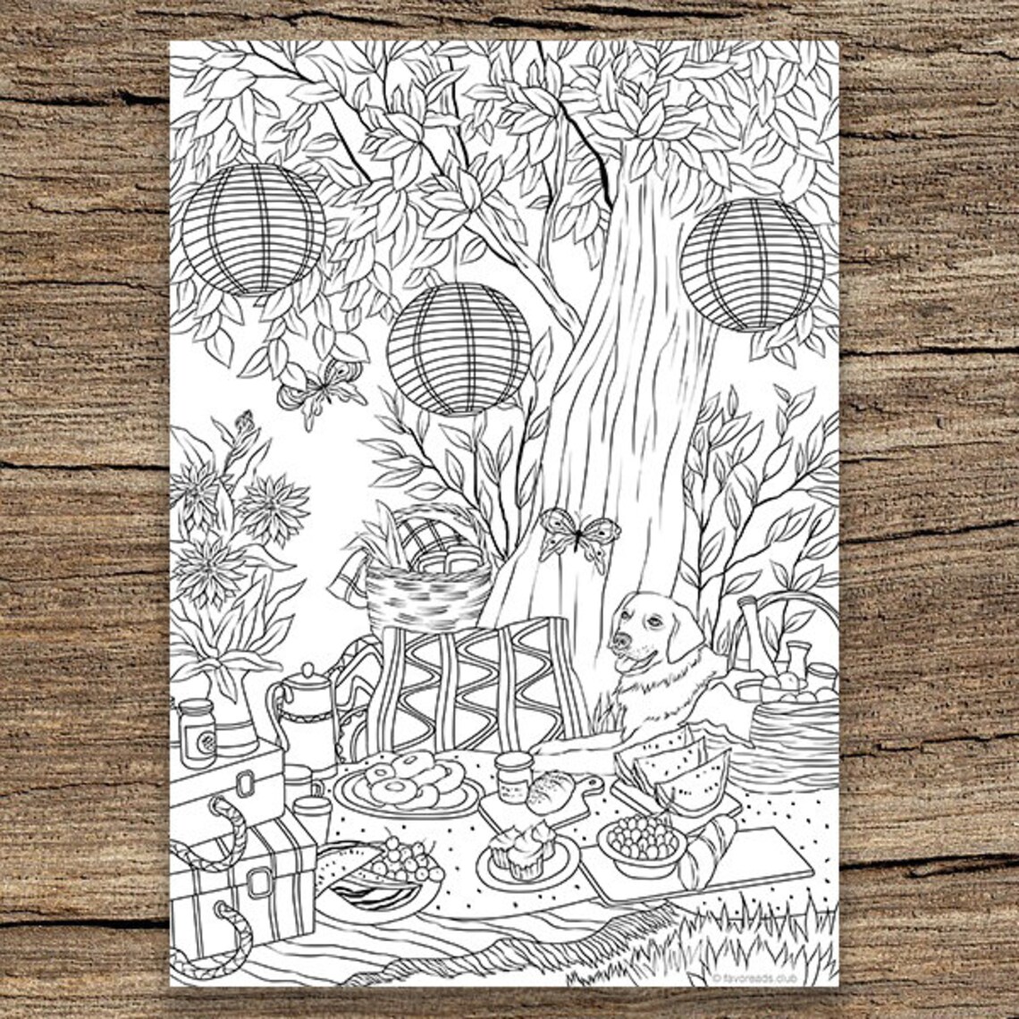Perfect Day Printable Adult Coloring Page From Favoreads - Etsy Canada