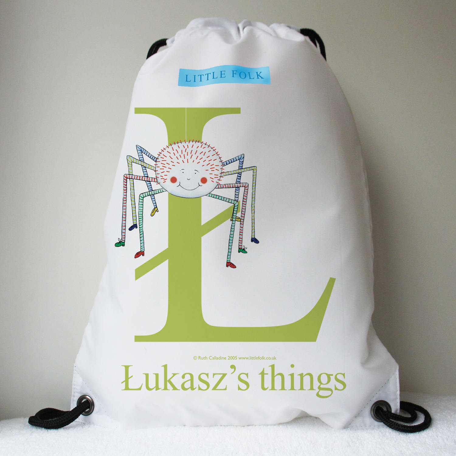 Personalised Spider Swimming Bag - PE Bag for School - Nursery Bag ...