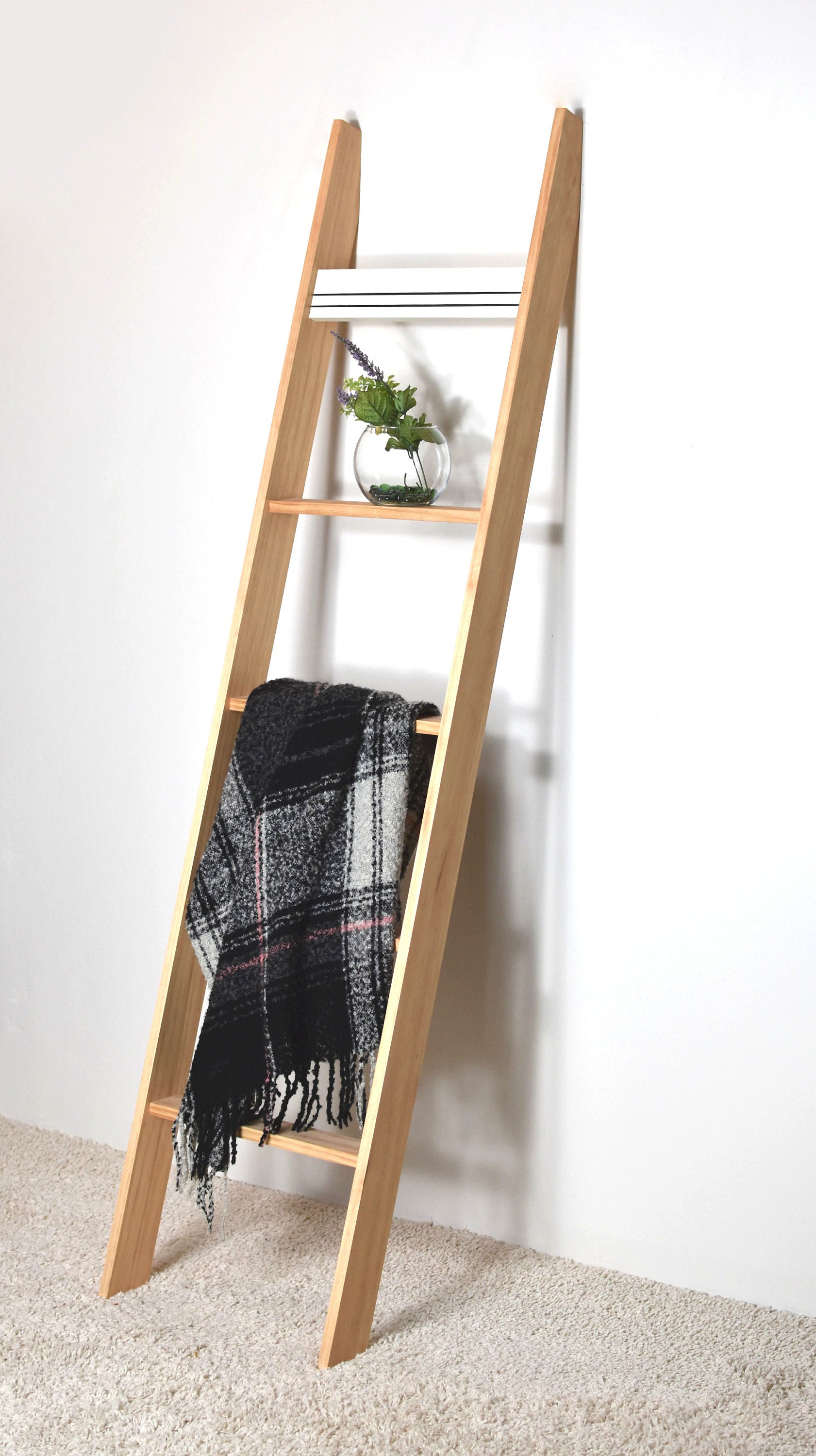 Farmhouse Blanket Ladder 6ft Ladder Quilt Ladder Wood | Etsy