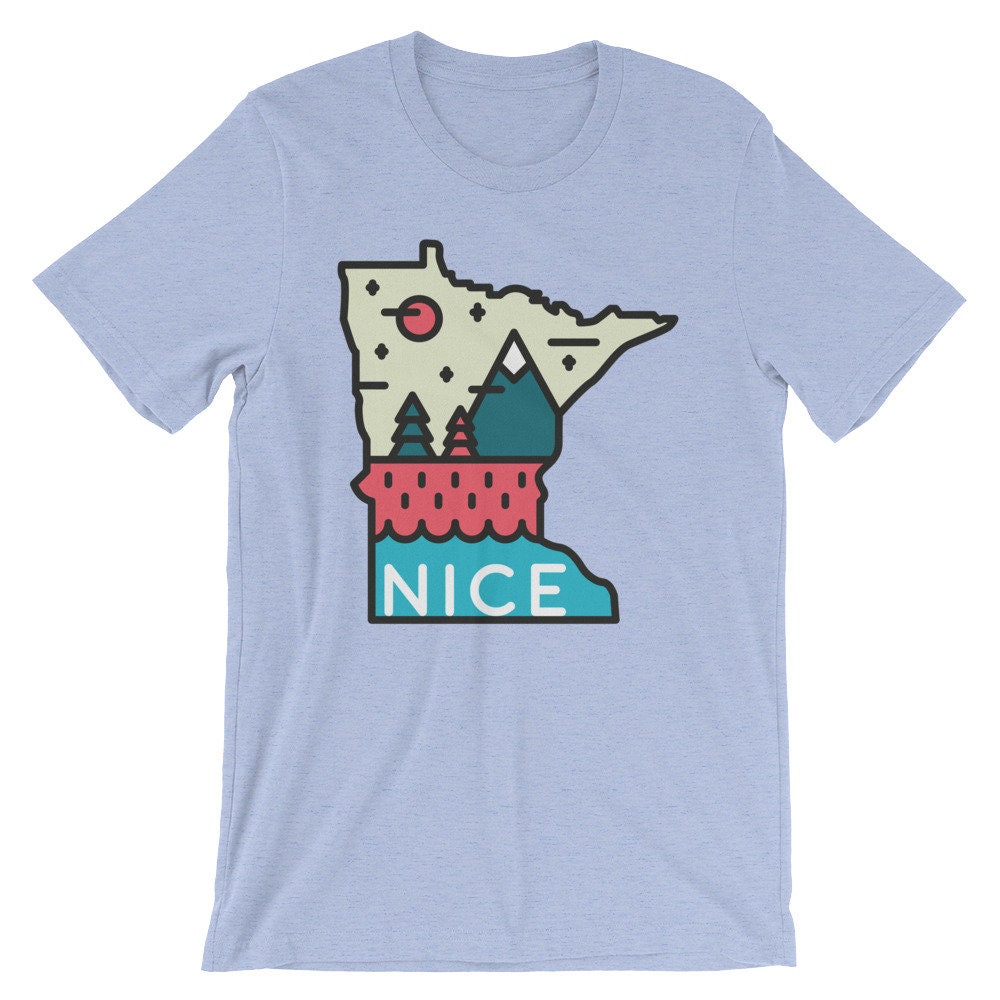 Minnesota Nice Short-sleeve T-shirt Minnesota Shirt Retro - Etsy
