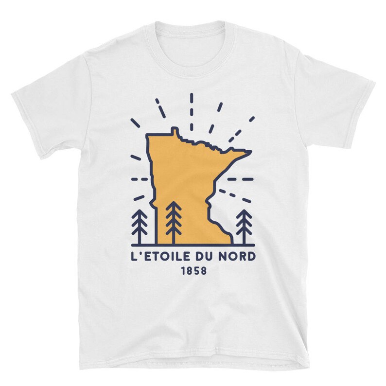 L'etoile Du Nord Short-sleeve Unisex T-shirt | Minnesota Minneapolis ...