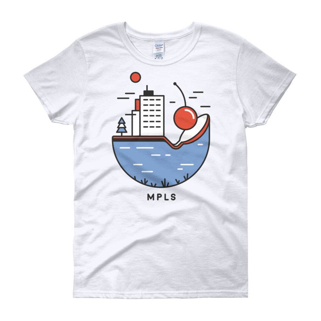 MPLS Cherry Spoon Women's T-shirt Minnesota Midwest Minneapolis Nordic ...