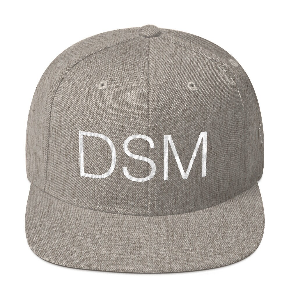 DSM Snapback Hat Des Moine Iowa Cap Midwest Hat Minnesota Wisconsin ...