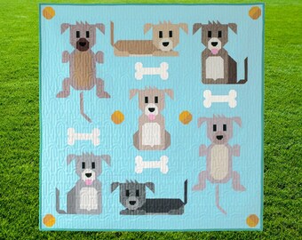 Tail Wags A Puppy Quilt Pattern From Art East Quilting Codog Quiltdog ...