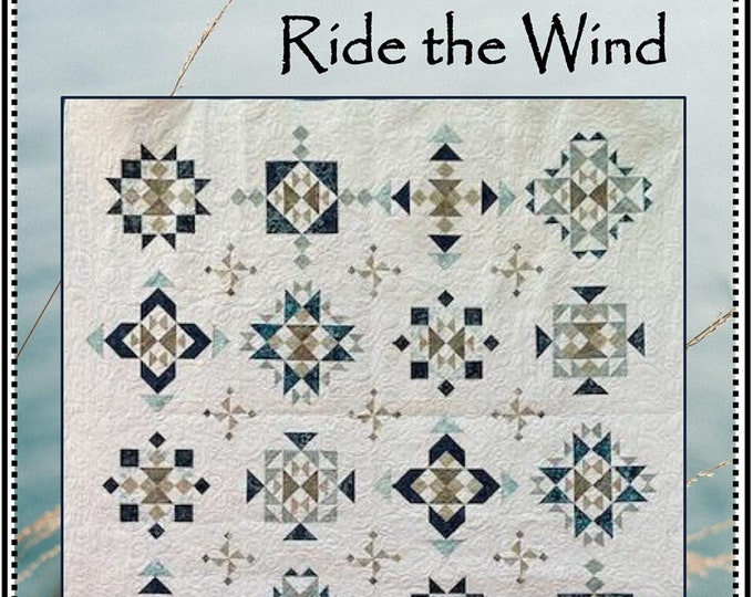 Ride the Wind Block of the Month Quilt Pattern by Chris Hoover for Whirligig Designs - Etsy