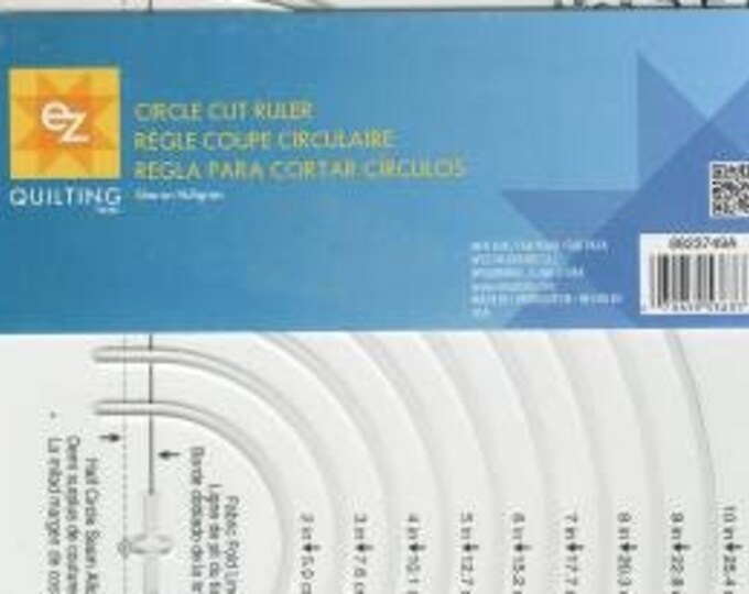 Easy Circle Cut Ruler 8in X 12in, Use 28mm Rotary Cutters, Fold Fabric ...