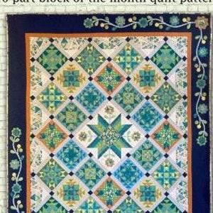 Color Collage Block of the Month Pattern Booklet Features 10 - Etsy