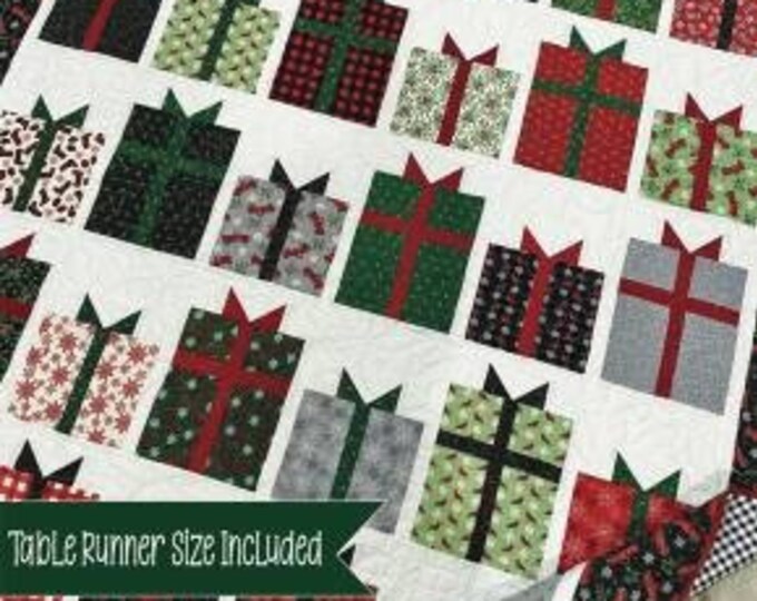 Christmas Present Quilt Pattern, Table Runner Instructions Included Too ...