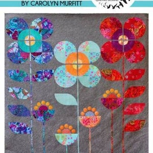 Blossoming Garden Quilt Pattern is a Fun Modern Floral Quilt - Etsy