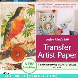 Transfer Artist Paper TAP 5 Pack by Lesley Riley - Etsy