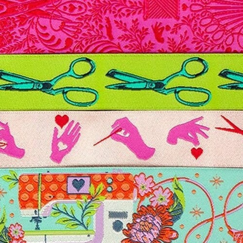 Tula Pink Renaissance Linework Ribbons Designer Pack - Etsy