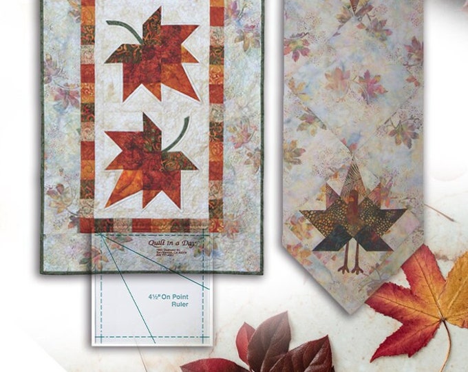 Fall Table Runner ,quilt in a Day Autumn Leaves Quilt Pattern, Fall ...