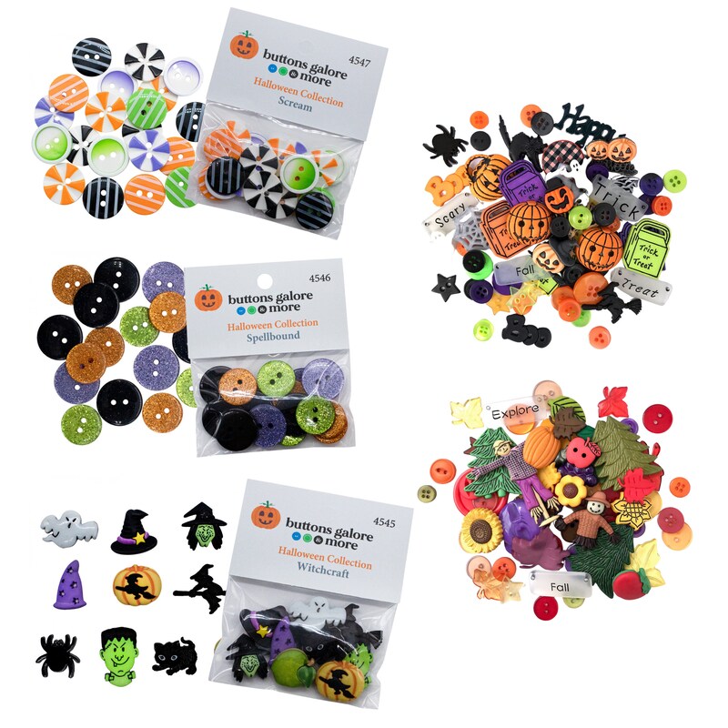 Halloween Buttons - Etsy