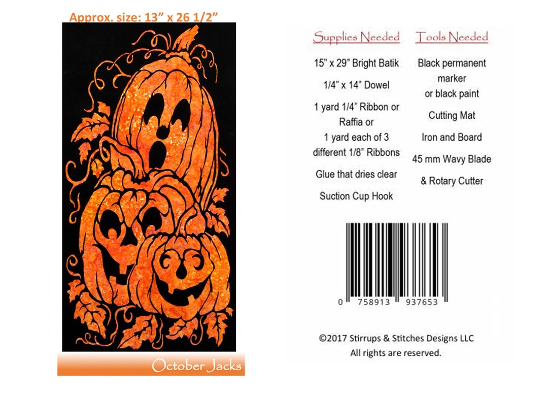 October Jacks Laser Cut Silhouette Halloween Pumpkin Laser Cut Comes ...