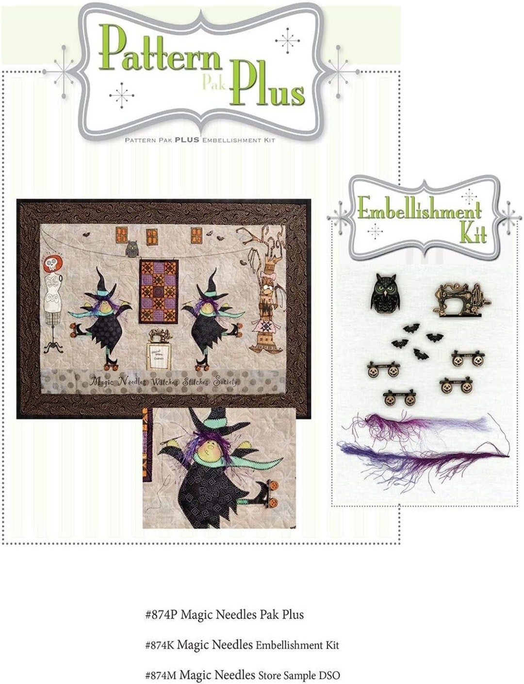 Happy Hollow Designs Magic Needles Pattern Pak Plus Embellishments - Etsy