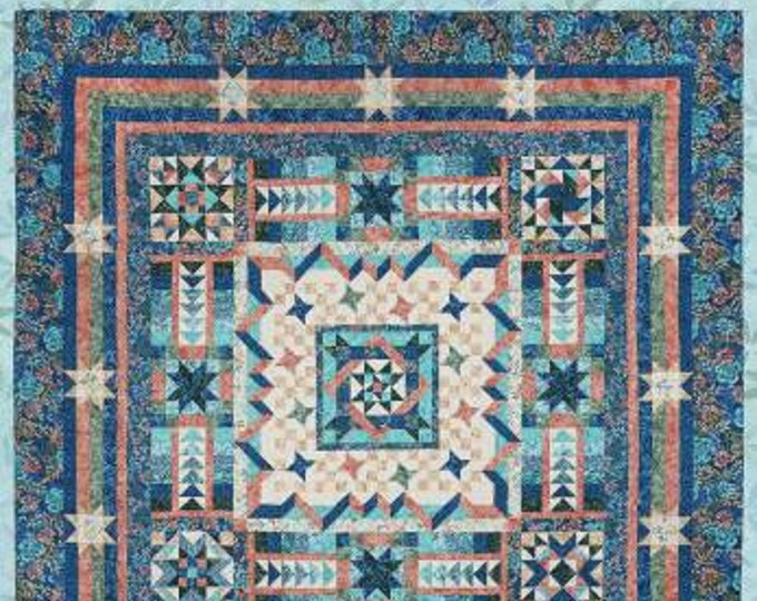 Tranquility Quilt Pattern by Wing and a Prayer, Blue Quilts, Block ...