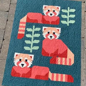 Red Pandas Quilt Pattern by Art East Quilting Co - Traditionally Pieced ...