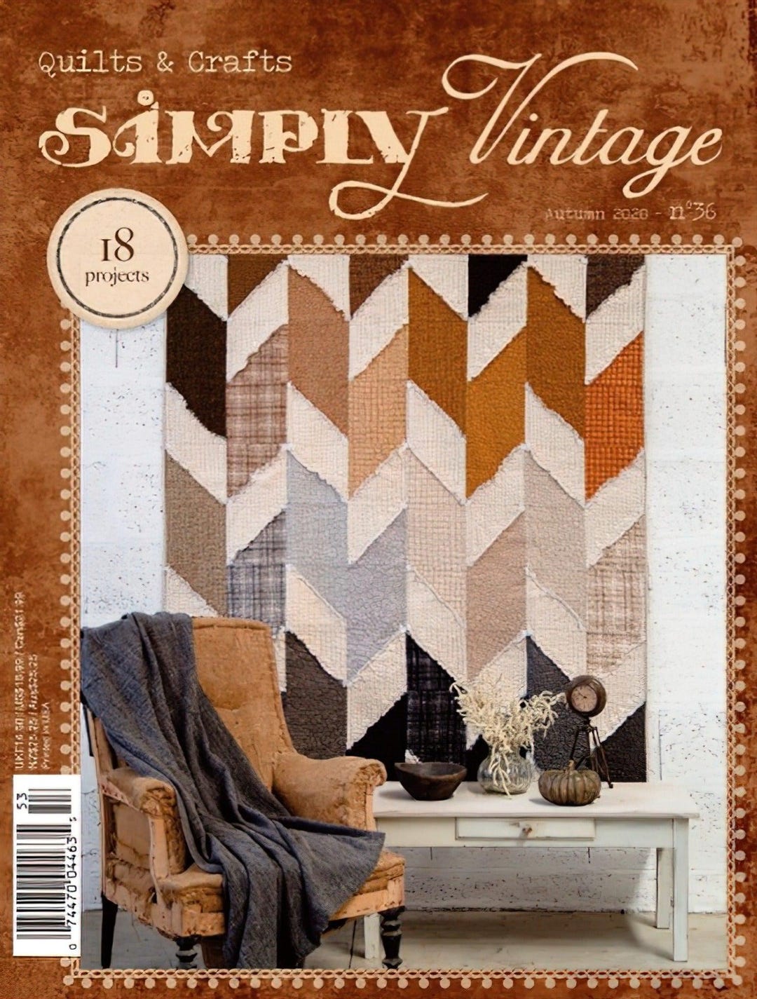 Quarterly Simply Vintage Magazine 36 by Quiltmania - 18 Autumn Quilts ...
