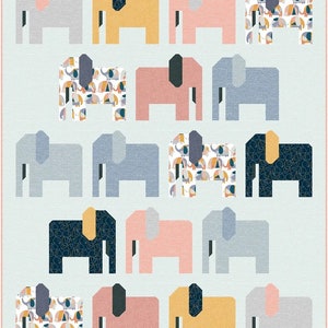 Stomping Ground Quilt Pattern by Wendy Sheppard - Cute Elephant Quilt ...