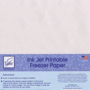 Ink Jet Printable Freezer Paper Sheets 10ct 8 1/2in X 11in, Great for ...