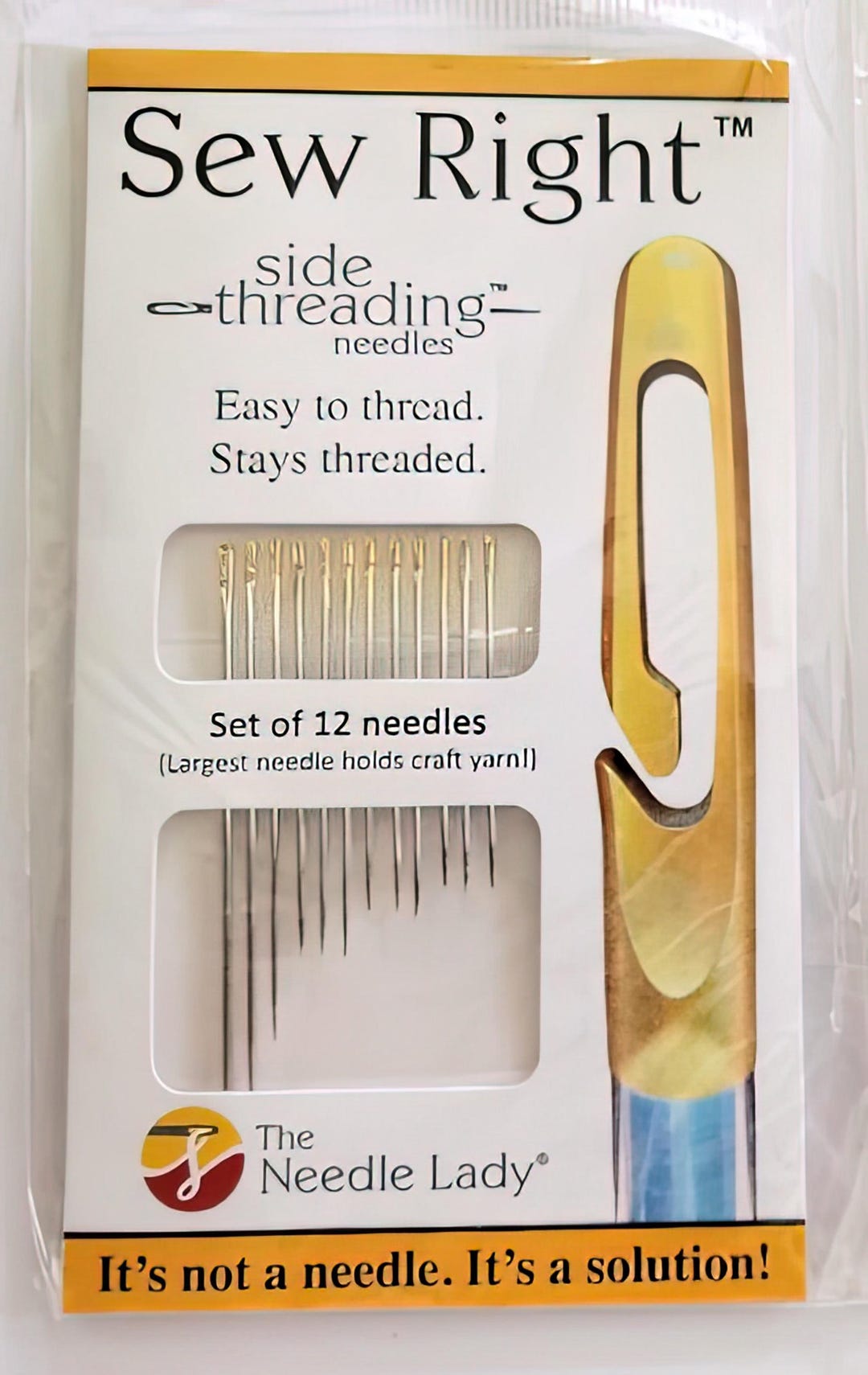 The Needle Lady's Side Threading Needles 12pc by Sew Right Easy Thread ...