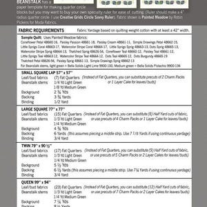 Beanstalk Quilt Pattern by Robin Pickens - Fat Quarter Friendly Modern ...