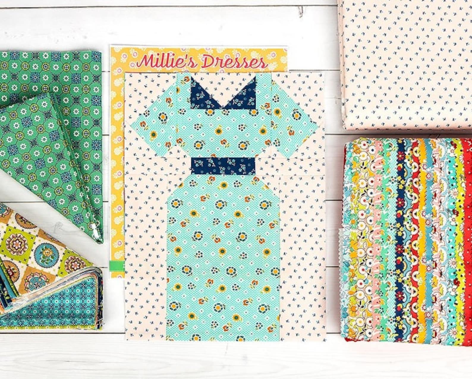 Millie's Dresses Quilt Pattern by Lori Holt It's Sew Emma - Etsy
