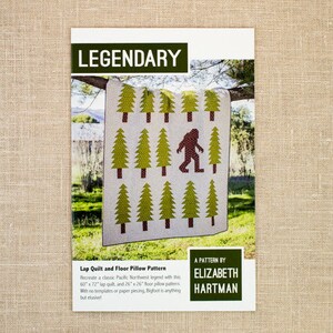 Legendary by Elizabeth Hartman, Bigfoot Quilt Pattern, Outdoor Wall ...