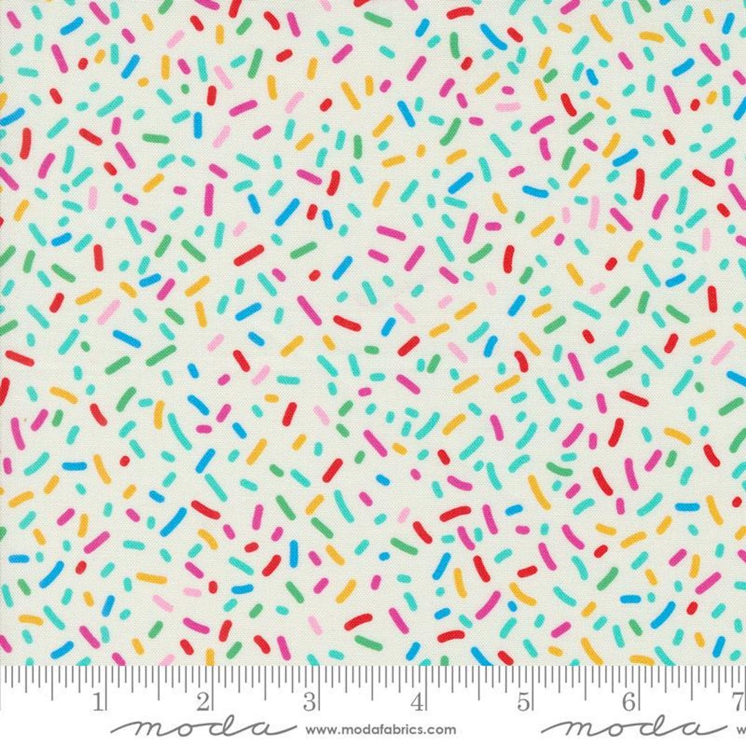 Snack Shack by Crystal Manning for Moda Fabrics - Sprinkles - Cream ...