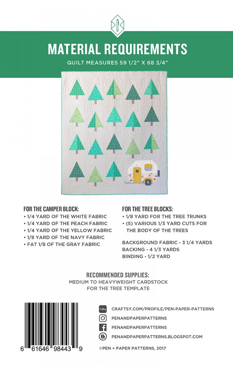 Up North Quilt Pattern by Pen & Paper - Cute and Easy Modern Outdoor ...