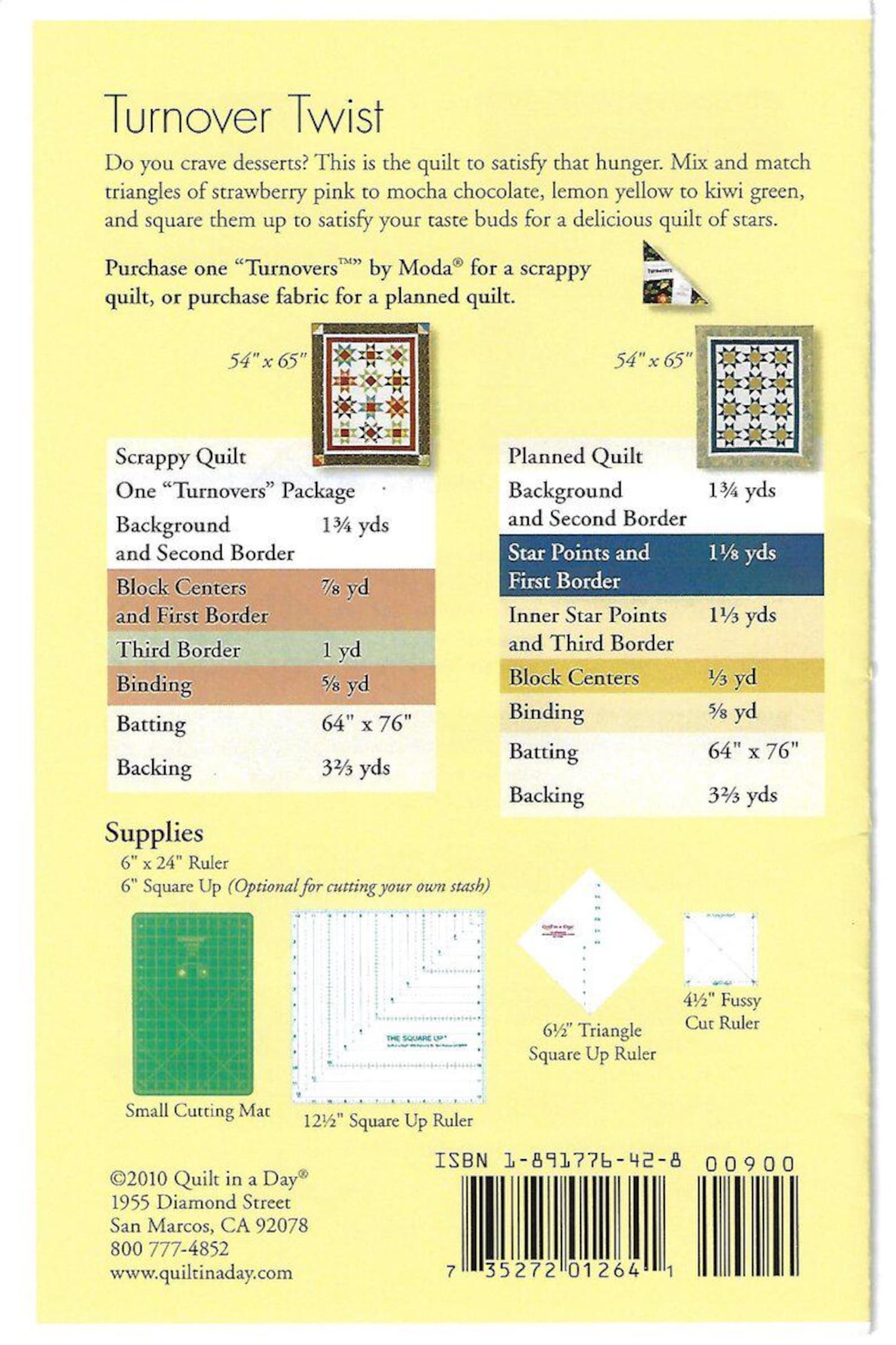 Turnover Twist: Eleanor Burns Signature Quilt Pattern, Easy Star Quilt ...