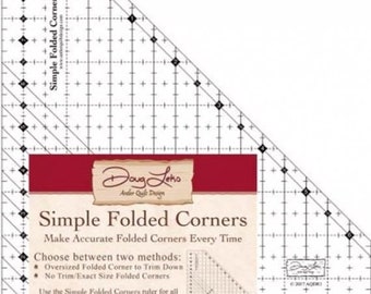 SIMPLE FOLDED CORNERS Ruler by Doug Leko for Antler Quilt Designs ANQR1 ...
