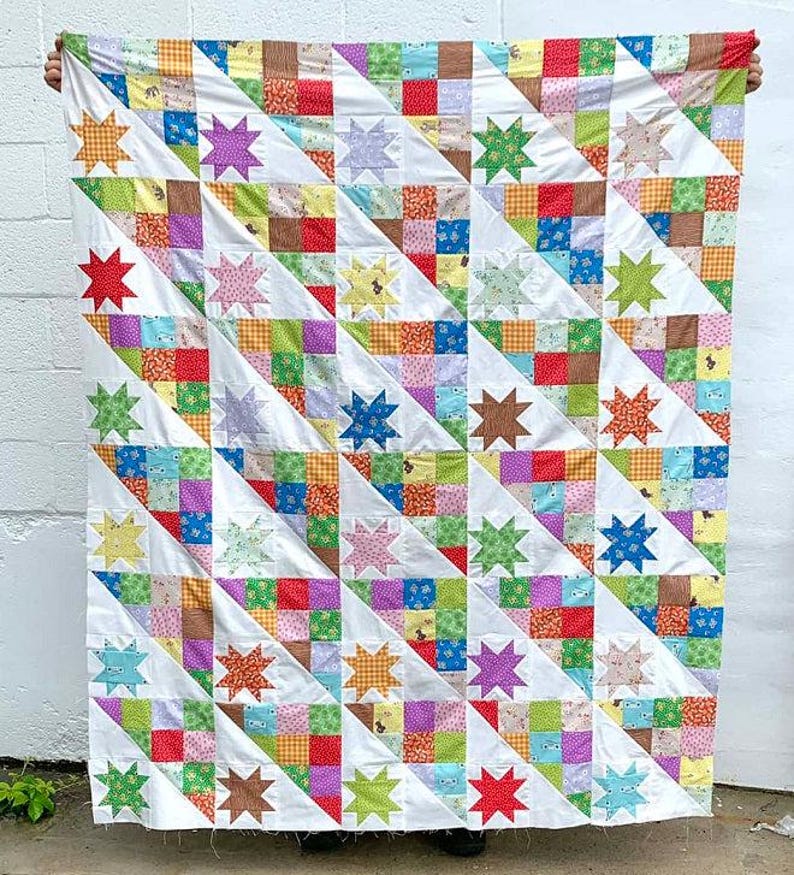 Hodgepodge Quilt Pattern by Modernly Morgan - Fat Quarter and Scrap ...