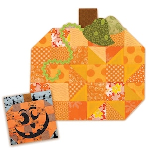Patchwork Pumpkin Fabric Kit With Pattern and Fabric Included in Our ...