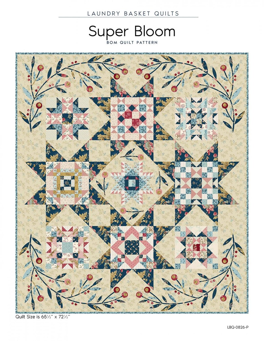 Super Bloom BOM Quilt Pattern by Edyta Sitar - Etsy