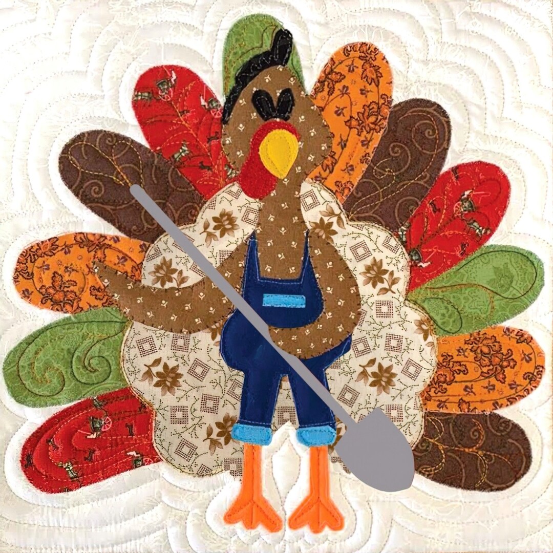 Turkey Block Kit, Thomas the Farmer Turkey Kit, Fun on the Farm, Turkey ...