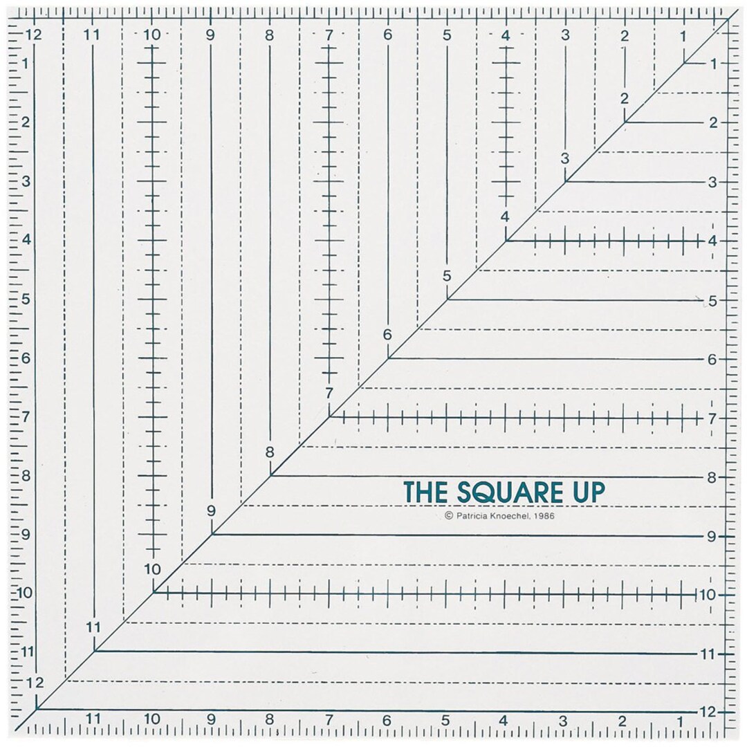 12 1/2 Square up Ruler, Quilt in a Day Rulers, Templates, Eleanor Burns ...