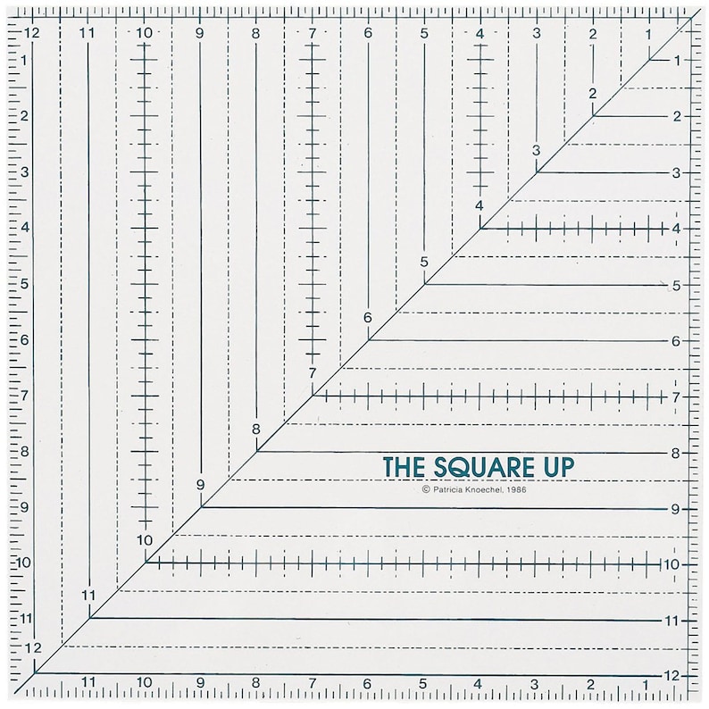 12 1/2 Square up Ruler, Quilt in a Day Rulers, Templates, Eleanor Burns ...