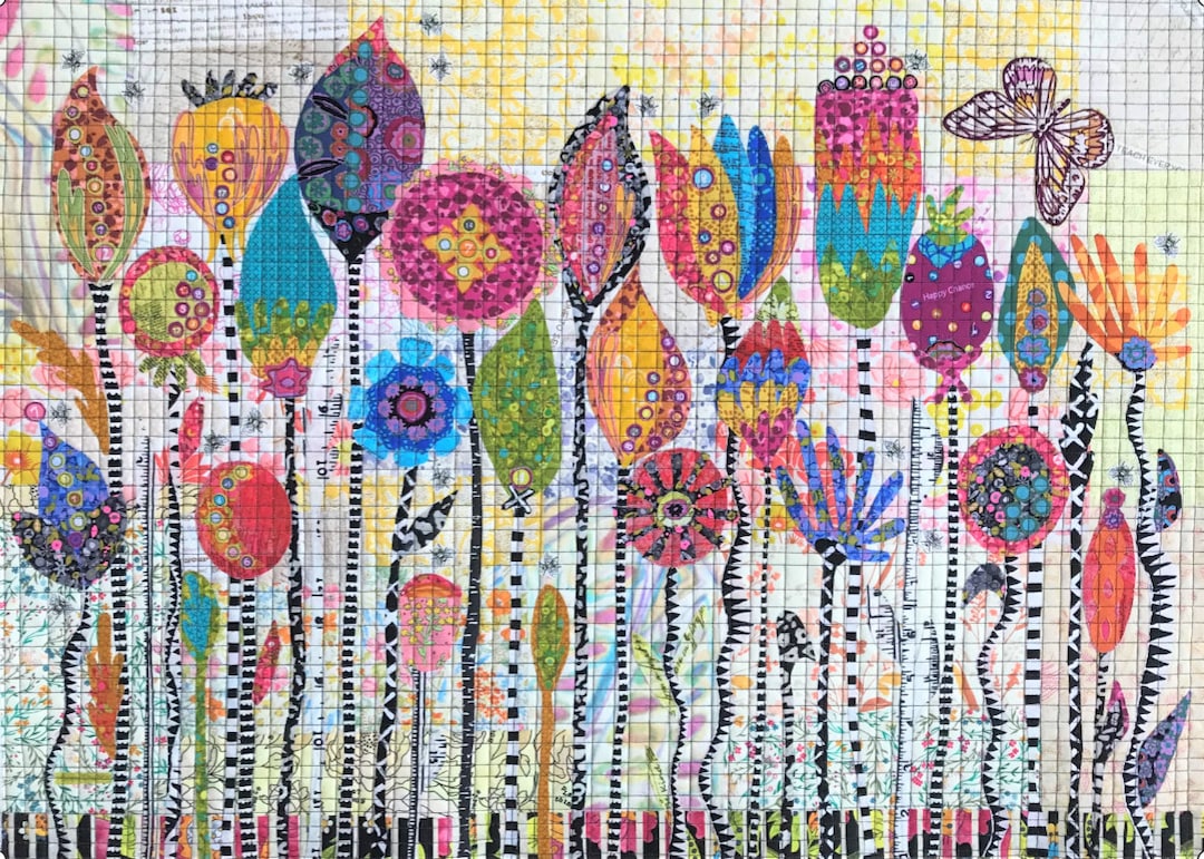 Seed Pods Collage Pattern by Laura Heine Outdoor Themed Floral Collage ...