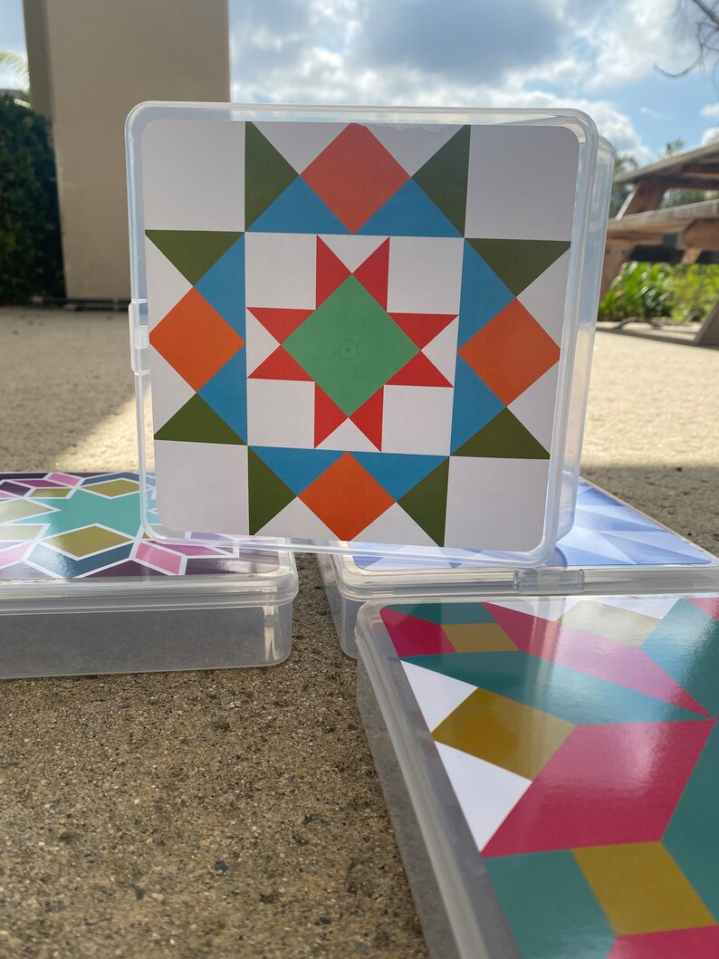 Quilty Storage Block Boxes Clear Keepsake Boxes Great Gift - Etsy