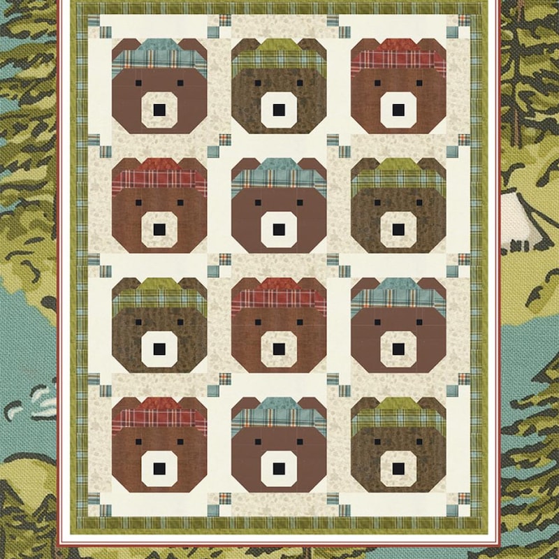 Bear Quilt Pattern - Etsy